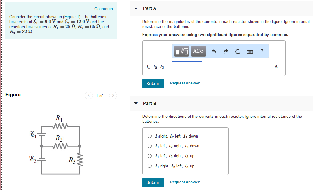 Solved Constants Part A Consider the circuit shown in | Chegg.com