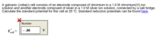 Solved A galvanic (voltaic) cell consists of an electrode | Chegg.com