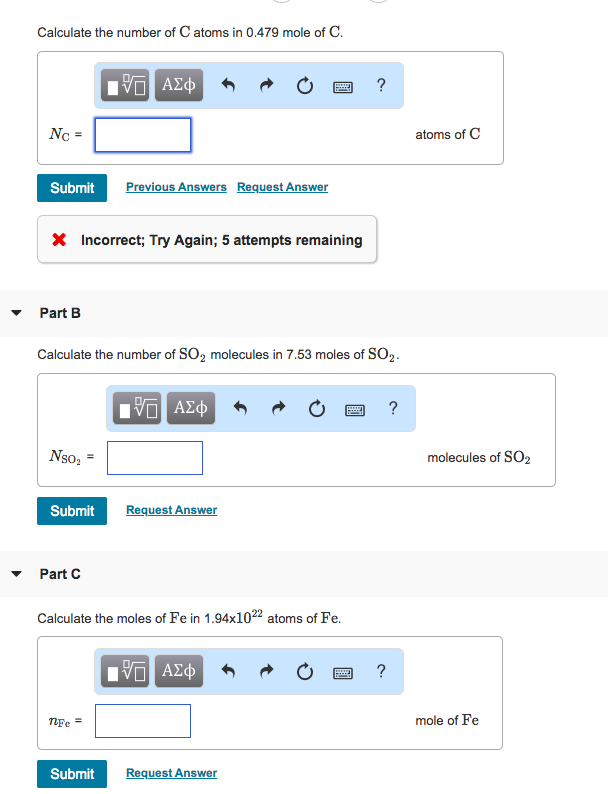 Solved Calculate the number of C atoms in 0.479 mole of C | Chegg.com