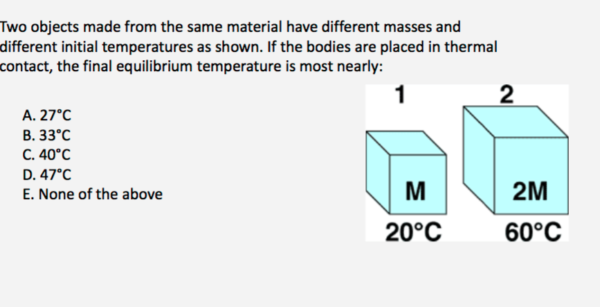 Solved Two objects made from the same material have | Chegg.com Solved Two objects made from the same material have | Chegg.com