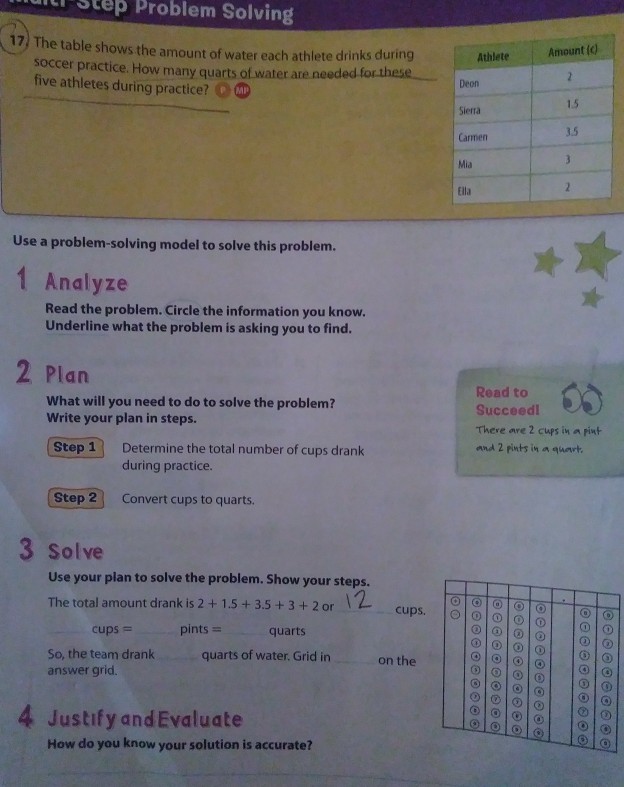 Solved tpstep Problem Solving 17) The table shows the amount | Chegg.com