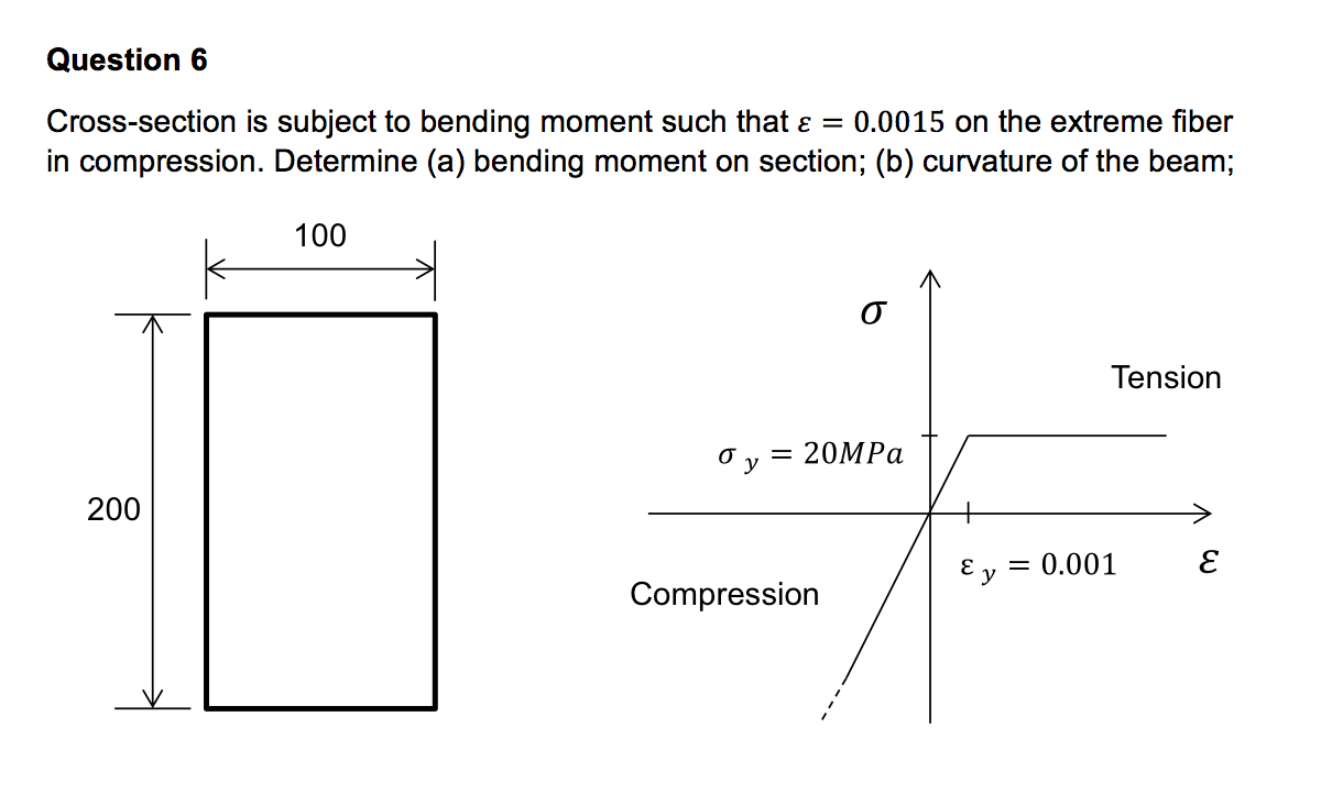 Solved Question 6 Cross-section is subject to bending | Chegg.com