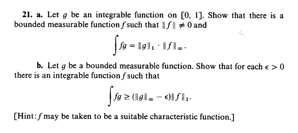 Solved 21 A Let G Be An Integrable Function On [0 1]