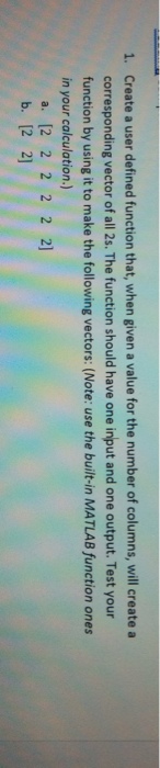 Solved Create a user defined function that, when given a | Chegg.com