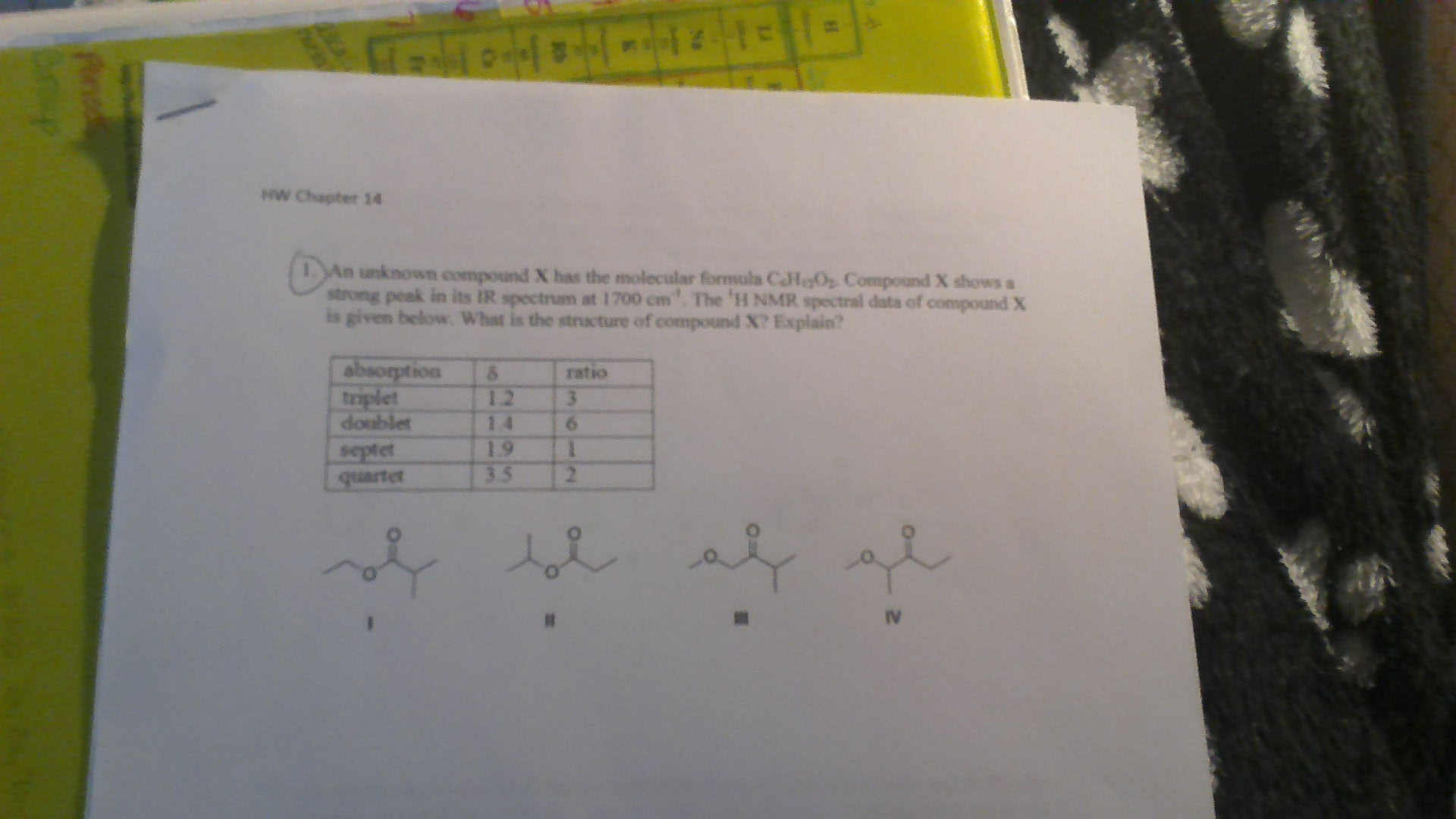 Solved An unknown compound X has the molecular formula | Chegg.com