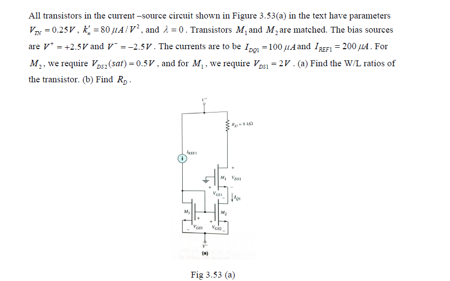 Solved All transistors in the current -source circuit shown | Chegg.com