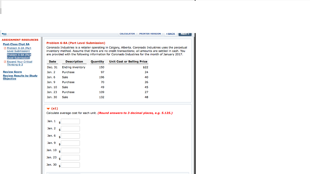 Solved Problem 6-2A (Part Level Submission) Martinez Corp. | Chegg.com