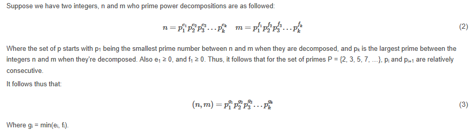 Solved Suppose we have two integers, n and m who prime power | Chegg.com