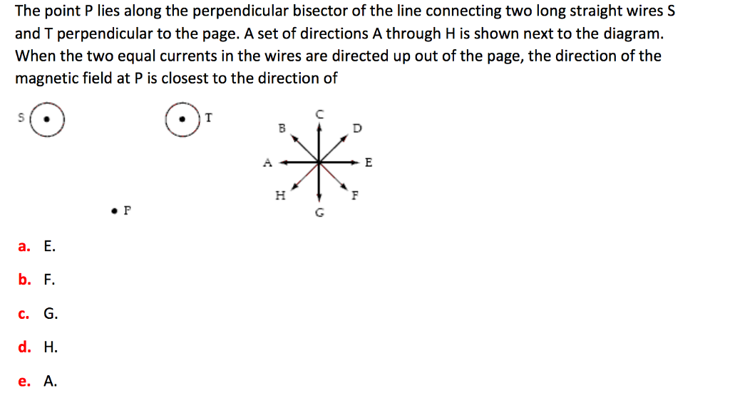 Solved The point P lies along the perpendicular bisector of | Chegg.com