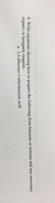 Solved Write equations showing how to prepare the following | Chegg.com