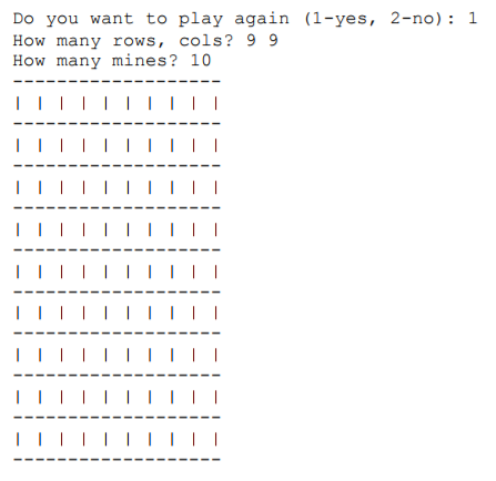 Solved I need help with writing a C++ minesweeper program | Chegg.com
