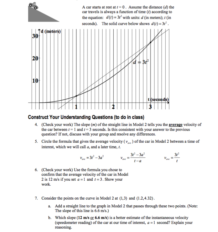 solved-a-car-starts-at-rest-at-t-0-assume-the-distance-chegg