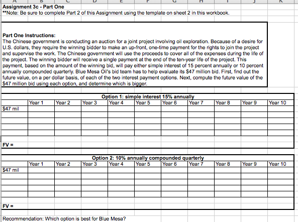 Solved Assignment 3c- Part One Note: Be sure to complete | Chegg.com