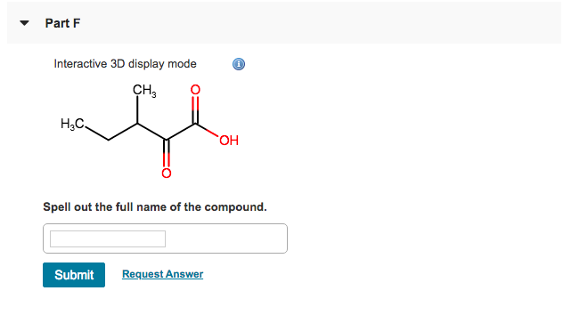 Solved Part A (CH3)2CHC CCOOH Spell out the full name of the | Chegg.com