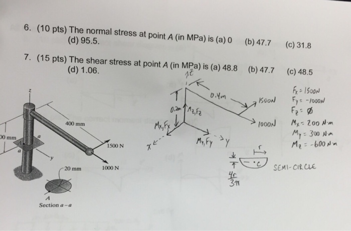 Solved Please solve step by step Mechanics of materials | Chegg.com