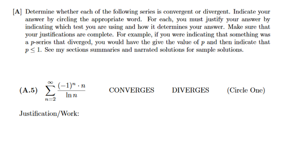 Solved Determine whether each of the following series is | Chegg.com