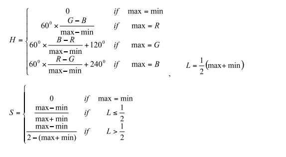 Solved Given the RGB to HSL conversion equations: A) | Chegg.com