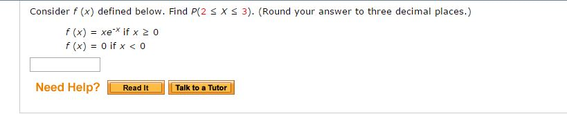 Solved Consider f (x) defined below. Find P(2