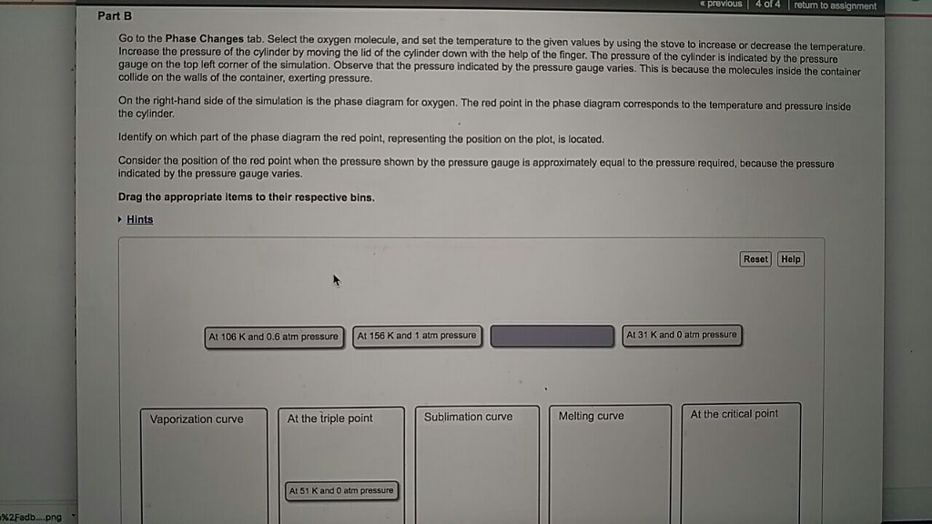 Solved previous 4 of4 I retun to assignment Part B Go to the | Chegg.com