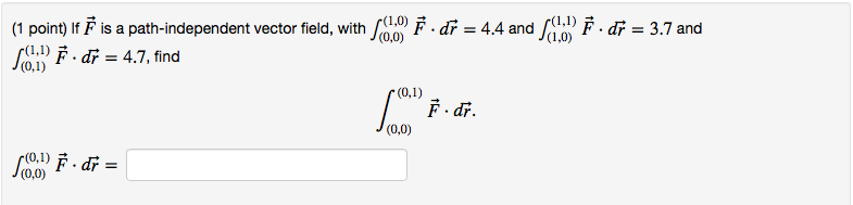 Solved If F with rightarrow is a path-independent vector | Chegg.com