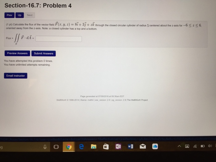 Solved Calculate the flux of the vector field F | Chegg.com