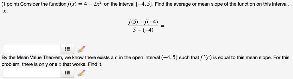 Solved Consider the function f(x) = 4 - 2x^2 on the interval | Chegg.com