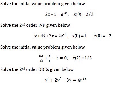 Solved Solve the initial value problem given below 2x + x = | Chegg.com