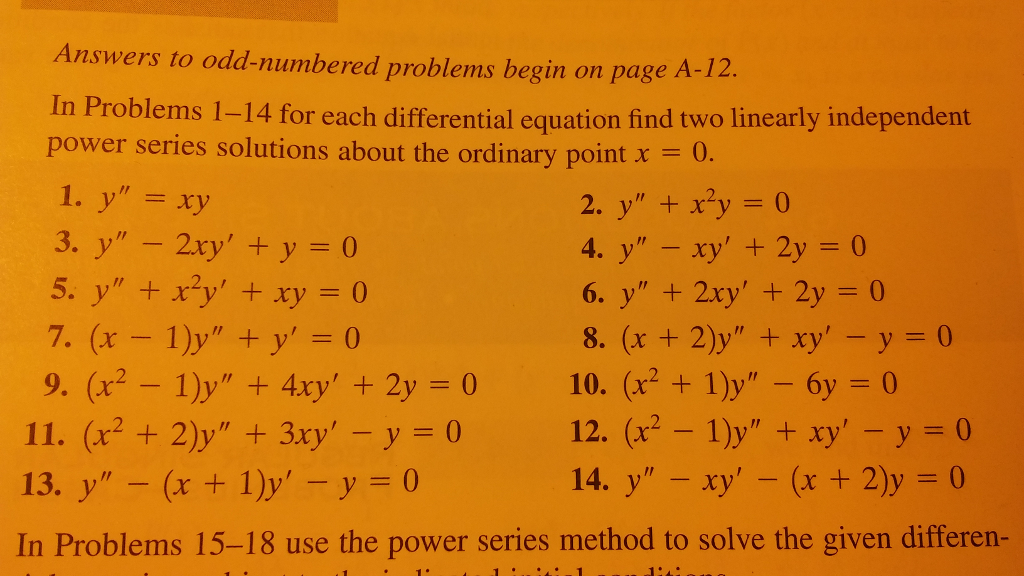 Solved In Problems 1 - 14 for each differential equation | Chegg.com