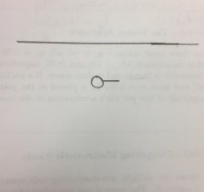 Solved The figure below shows a horizontal wire of infinite | Chegg.com