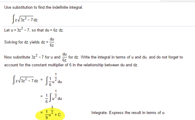 Solved Use substitution to find the indefinite integral. | Chegg.com