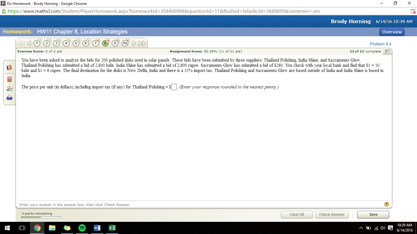 Solved P Do Homework Brody Horning Google Chrome https:// | Chegg.com
