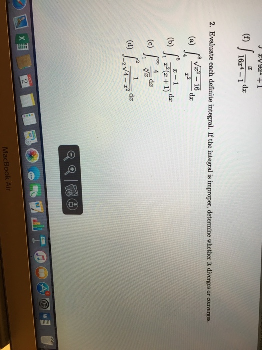 Solved Evaluate each definite integral. If the integral is | Chegg.com