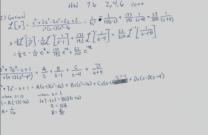 Solved Use Laplace transform to solve. 2.) dx/dt = 2y + | Chegg.com