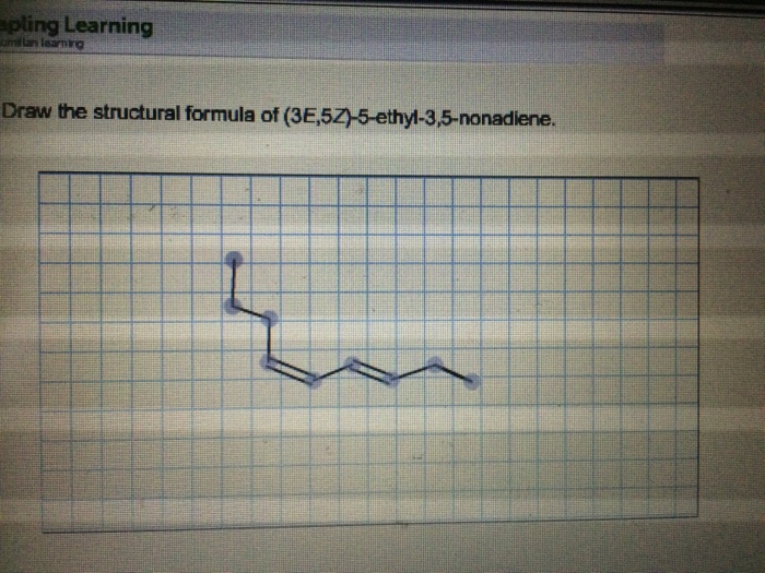 Draw The Structural Formula Of (3e,5z) 5 Ethyl 3,5 Nonadiene