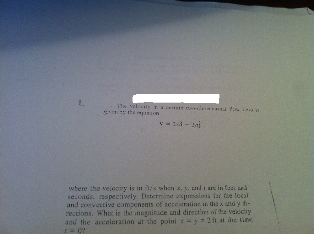 The velocity in a certain two- dimensional flow field | Chegg.com