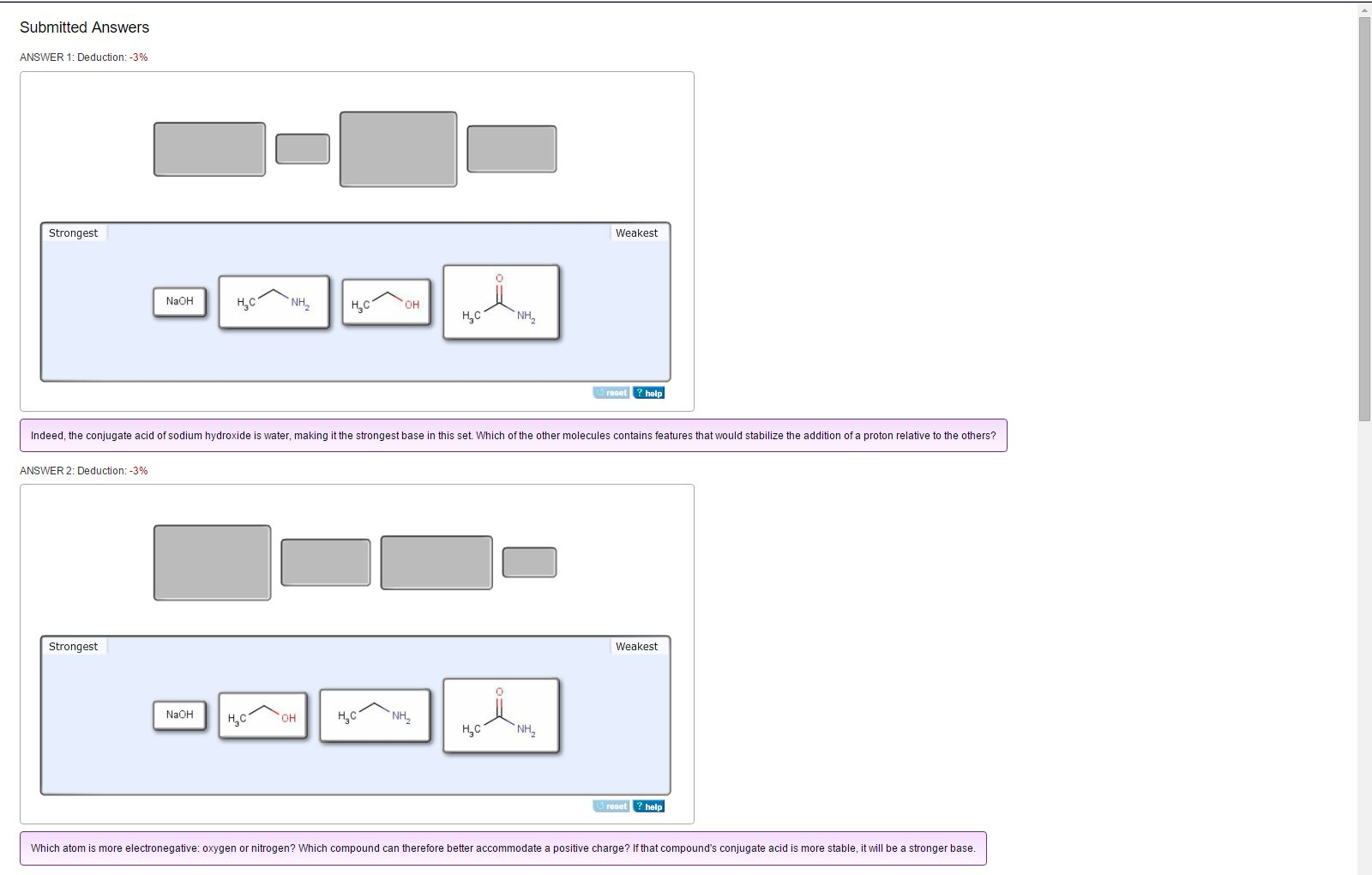 Solved Rank the following bases in order of basicity, from | Chegg.com