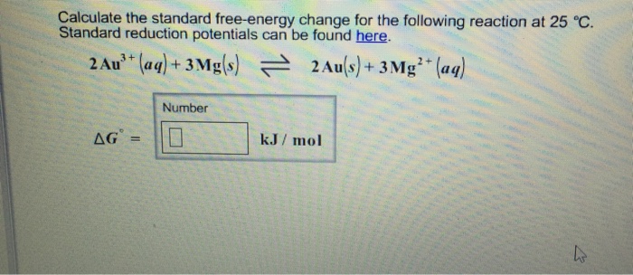 Solved Calculate the standard free-energy change for the | Chegg.com