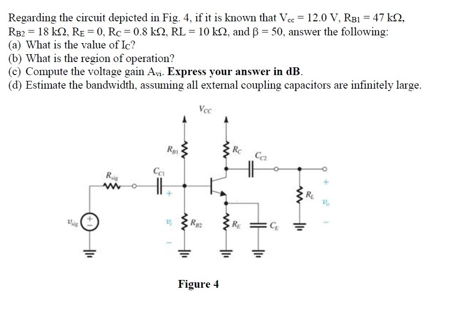 Solved Regarding the circuit depicted in Fig. 4, if it is | Chegg.com