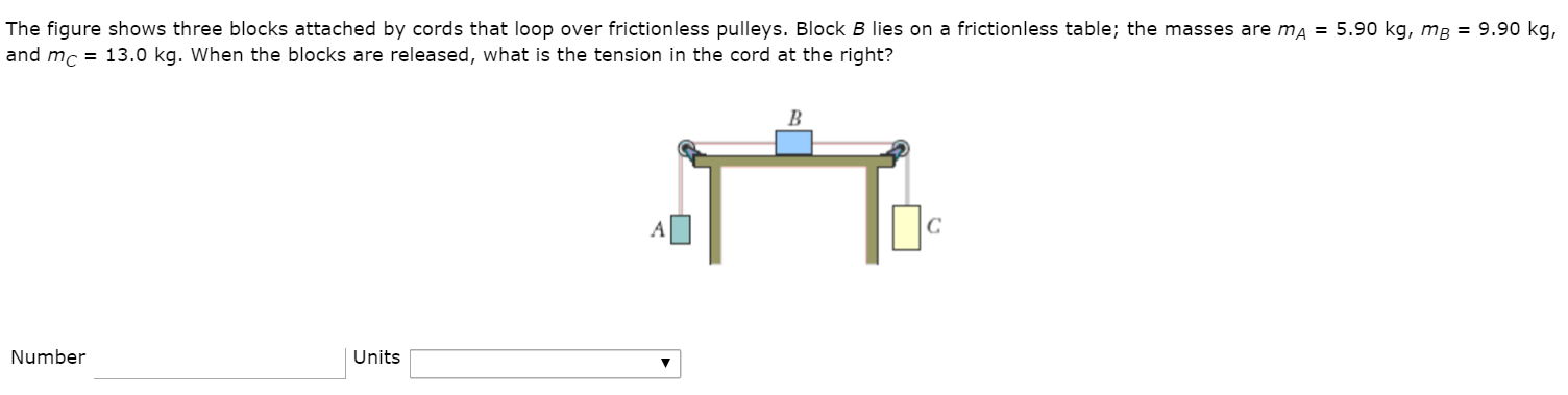 Solved The figure shows three blocks attached by cords that | Chegg.com