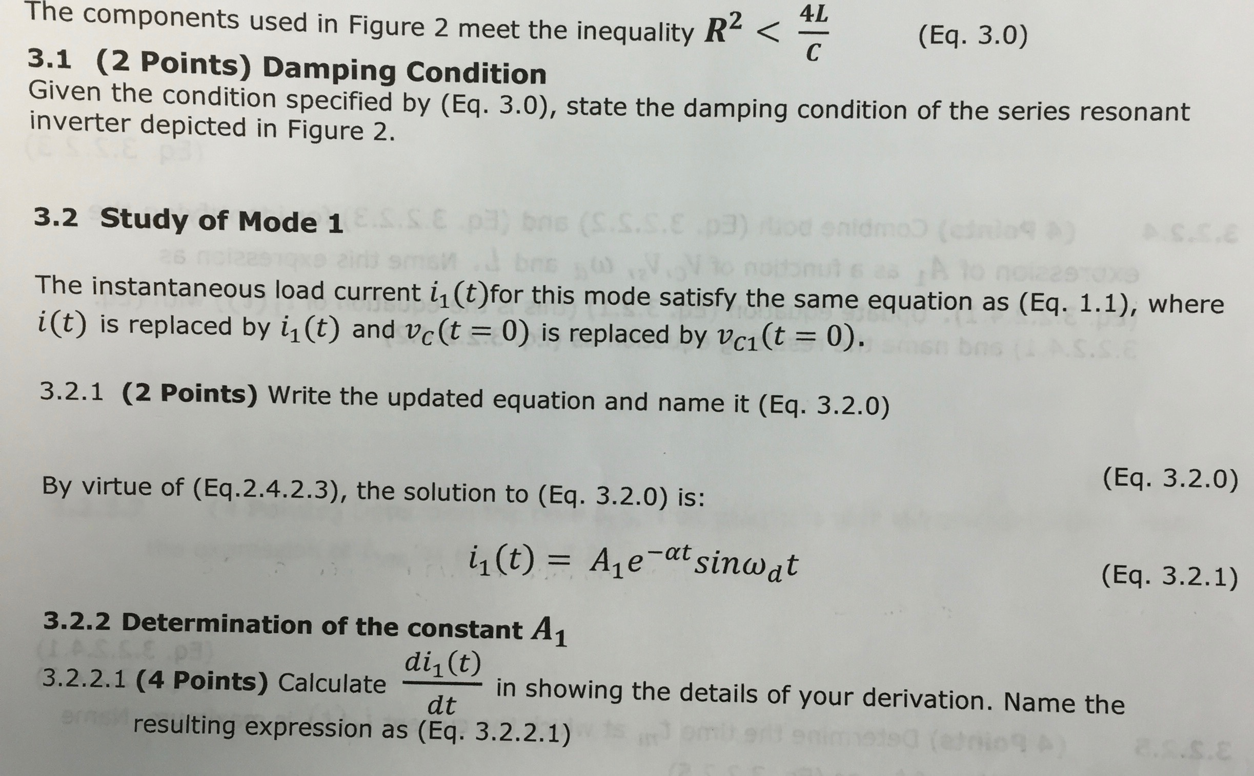 Solved 3 Basic Series Resonant Inverter with Unidirectional | Chegg.com