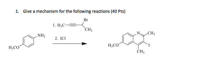 Solved Give a mechanism for the following reactions | Chegg.com