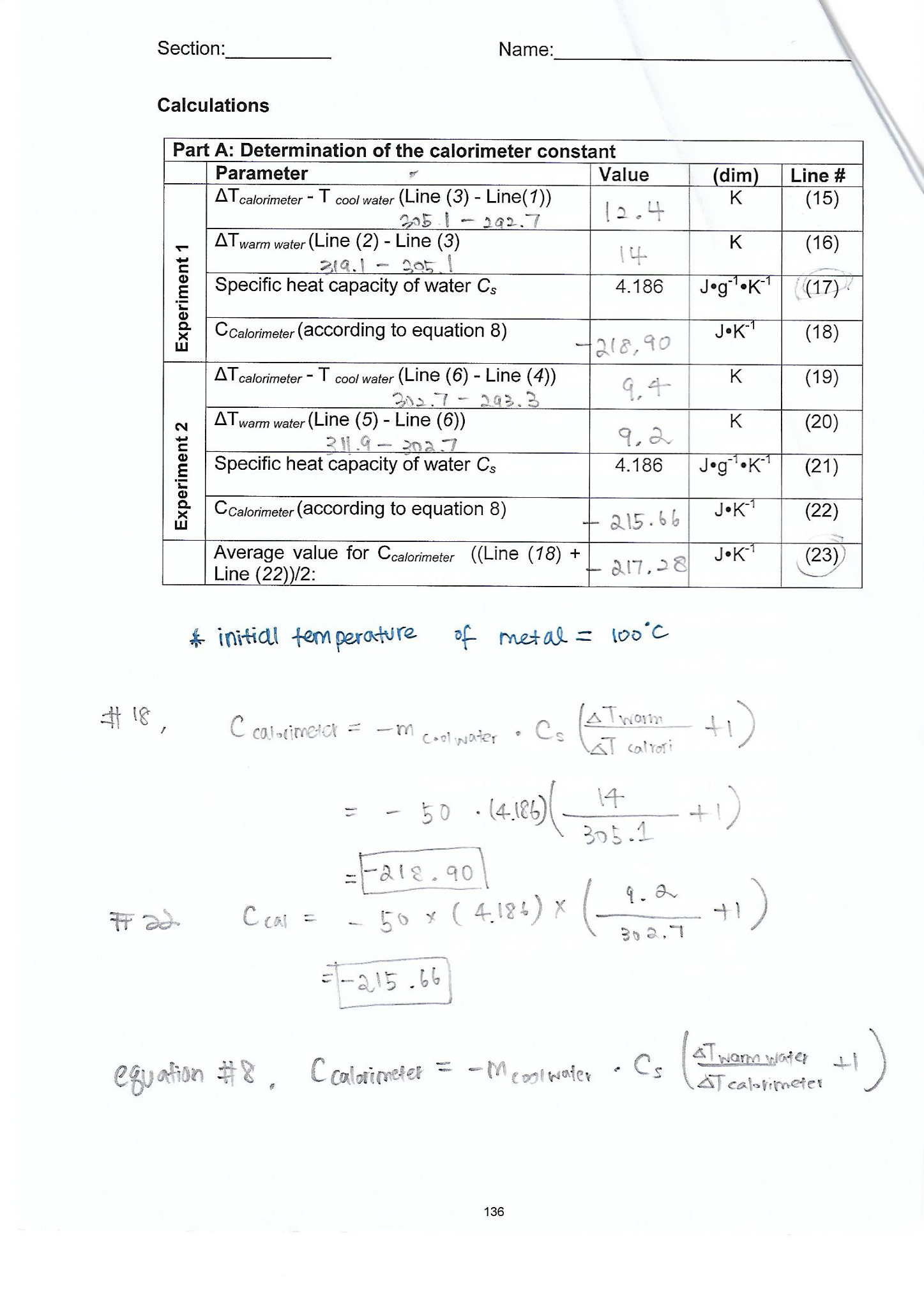 Calculate The Calorimeter Constant From Lab So For Chegg calculate-the-calorimeter-constant-from-lab-so-for-chegg