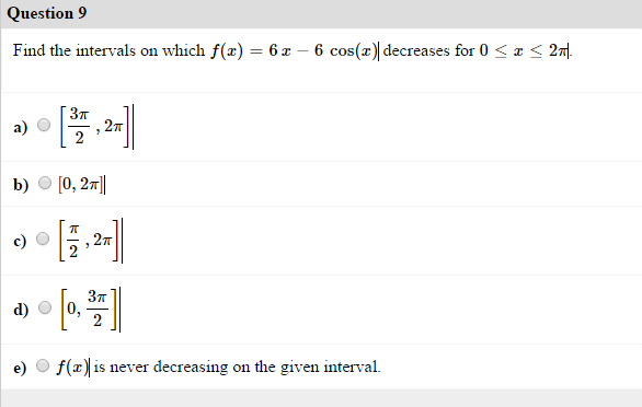 Solved Question 2 Determine If Rolles Theorem Applies To The
