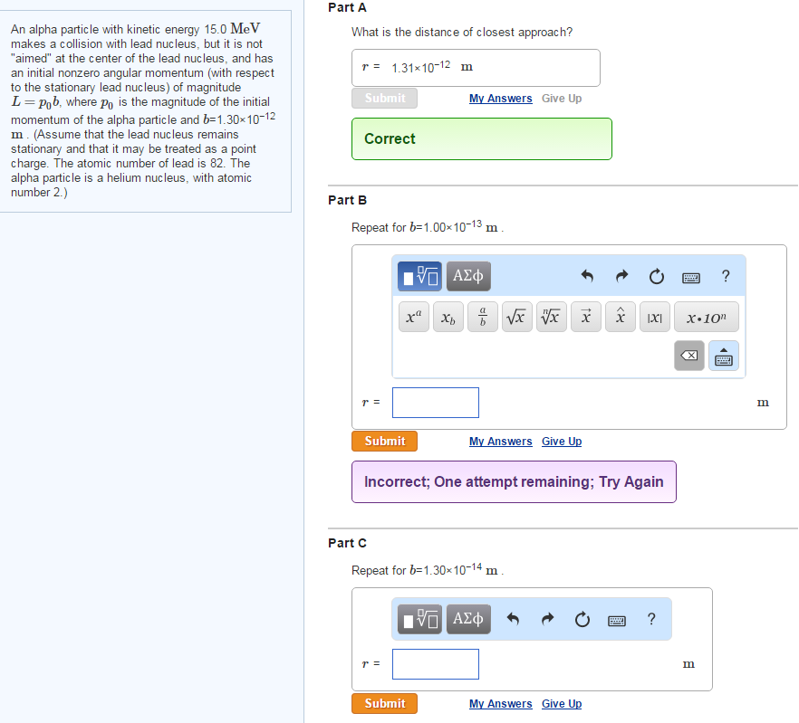 Solved Not sure if it is a computer error, but Part B & C. | Chegg.com