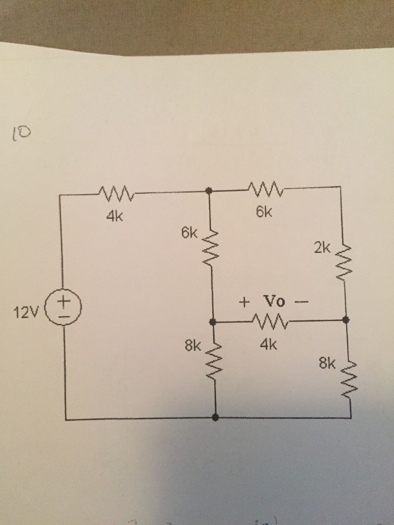 Solved Find Vo (Use Delta to Wye/ Wye to Delta method while | Chegg.com