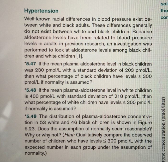 Solved Well known Racial Differences In Blood Pressure Exist Chegg