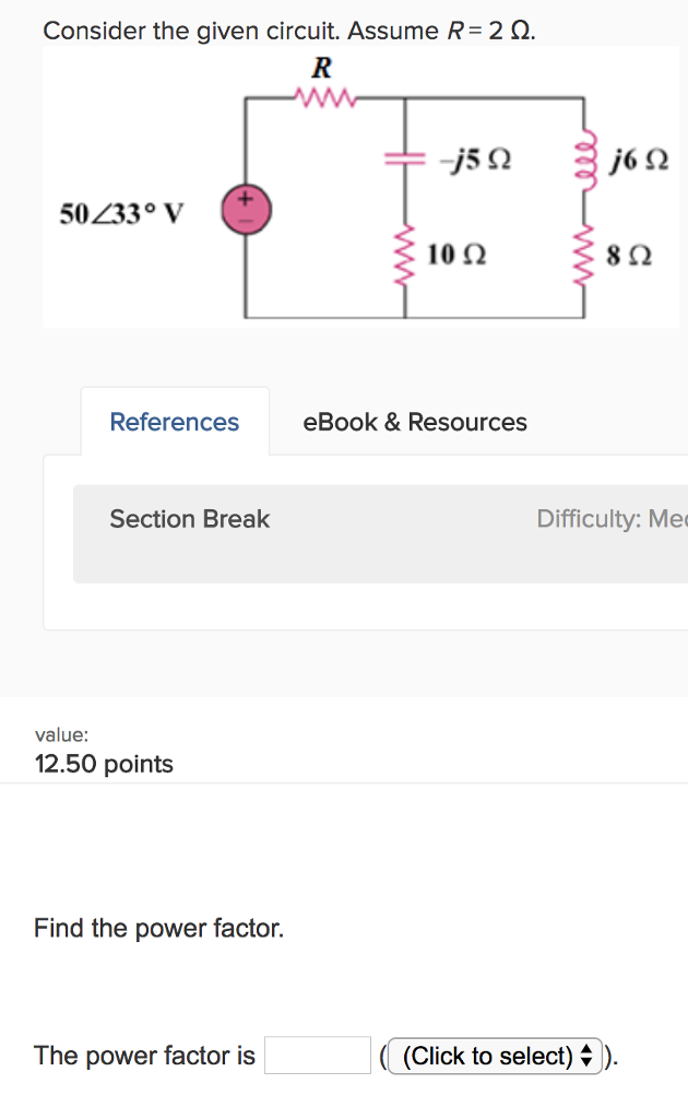 Solved Consider the given circuit. Assume R-2 Ω. 10Ω 8Ω | Chegg.com