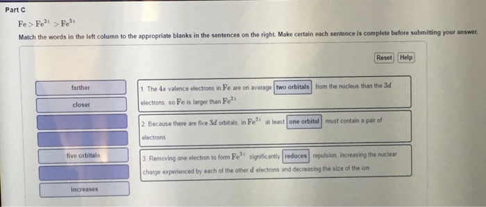 Solved Match the words in the left column to the | Chegg.com