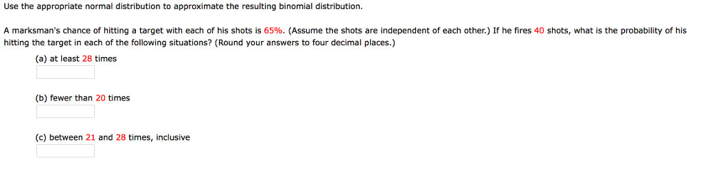Use the appropriate normal distribution to | Chegg.com