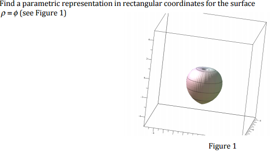 Solved Find a parametric representation in rectangular | Chegg.com